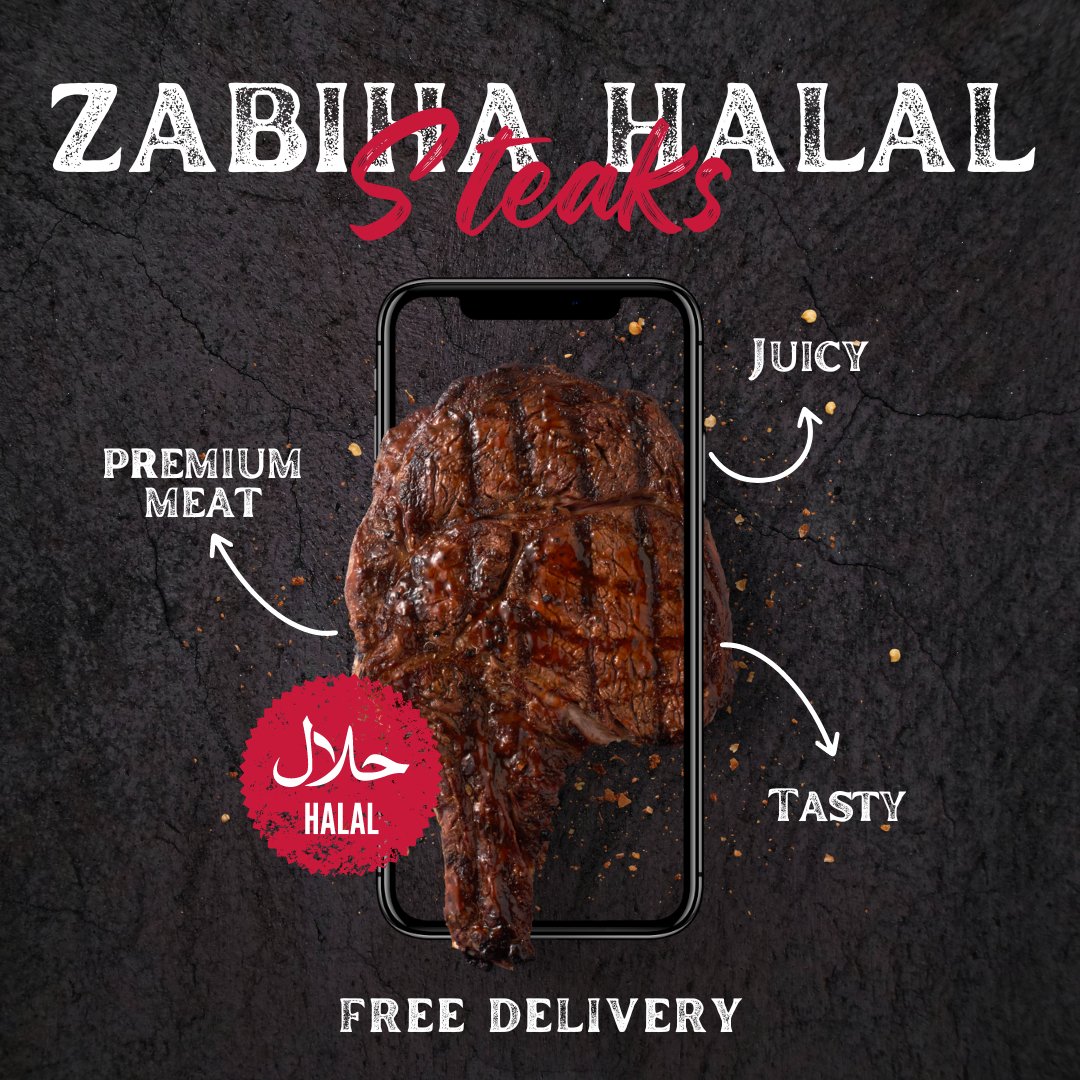 Shop Zabiha Halal Steaks Online USA [Tasty & Quick Delivery]